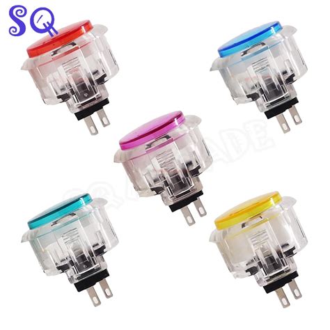 일본 복사 Sanwa Obsf 30 클리어 라운드 푸시 버튼 30mm 아케이드 스위치 Diy 조이스틱 세트 Pc Ps3 Xbox 게임 부품 Aliexpress