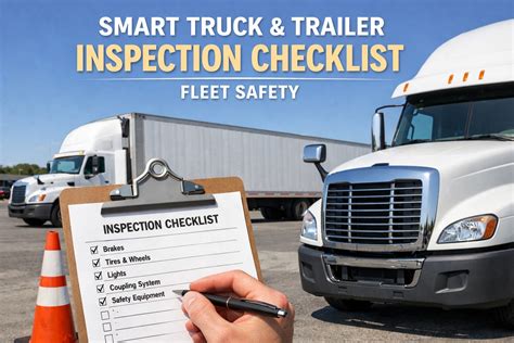 Smart Truck And Trailer Inspection Checklist Fleet Safety