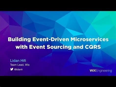ndc conferences talk building event driven microservices with event sourcing and cqrs from ndc