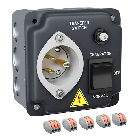 15a 120v Generator Transfer Switch With Circuit Breaker Daier