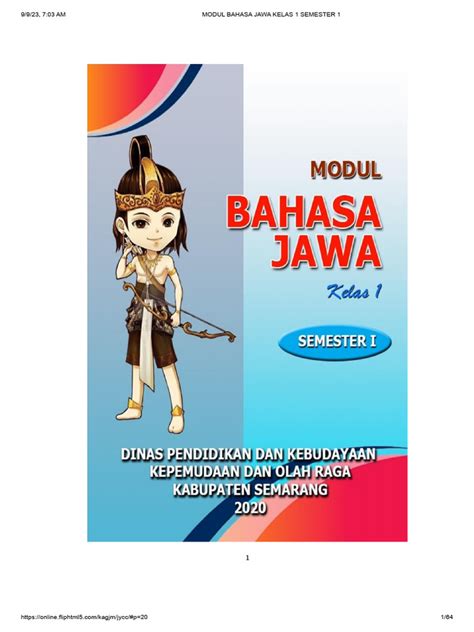 modul bahasa jawa kelas 1 semester 1 pdf