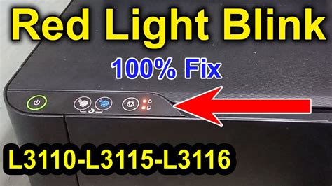Epson L3100 L3110 L3115 L3116 L3150 Red Light Blink Solutions Service Required Solutions