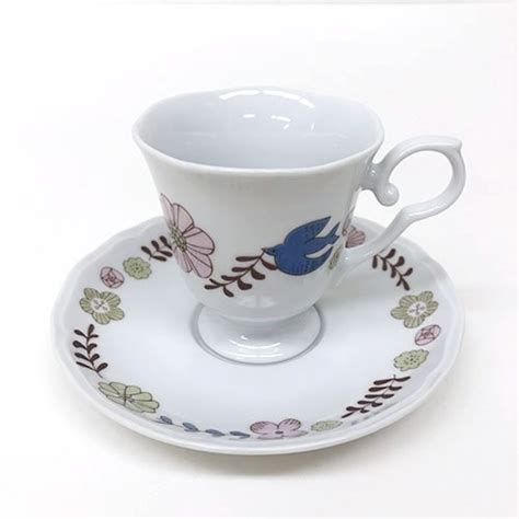 蒔芬選物 現貨九谷燒Harektani 花與鳥系列杯碟組 咖啡杯 紅茶杯 母親節禮物 蝦皮購物