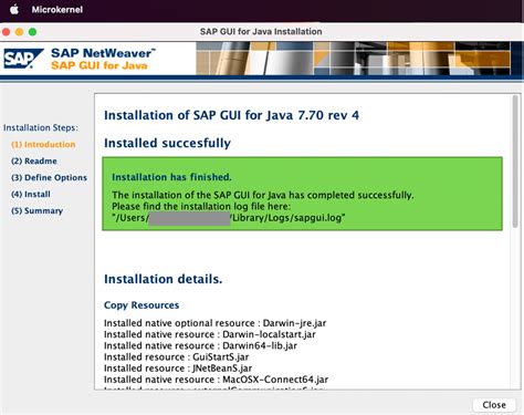 Notes On Installing Sapgui For Java For Macos Sap Community