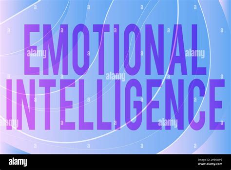Hand Writing Sign Emotional Intelligence Internet Concept Self And