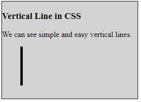 Vertical Line In CSS Tpoint Tech