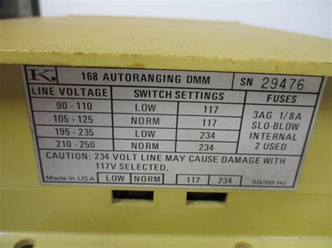 Keithley 168 Autoranging Dmm Digital Multimeter