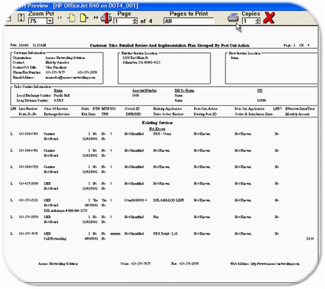 Printing Reports Telecommunications Expense Management Software
