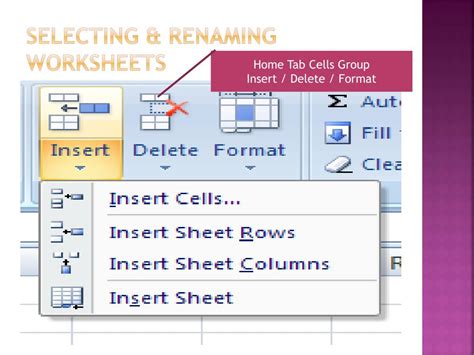 Renaming Worksheets In Excel Rename Excelnotes Commands Ribb