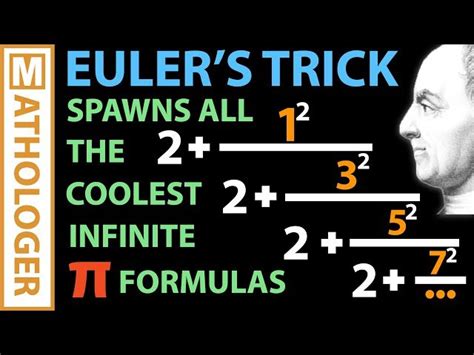 Free Video Eulers Infinite Pi Formula Generator From Mathologer