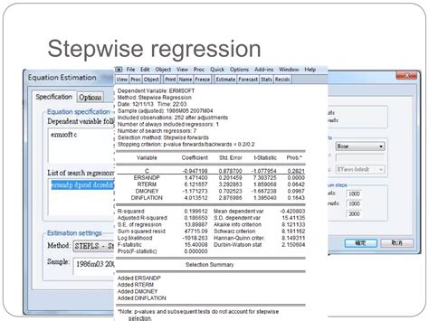 Practical Examples Using Eviews Ppt