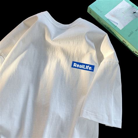 남녀공용 반팔 티셔츠 순면 아메리칸 레트로 하이 스트리트 여름 루즈한 반팔 틈새 디자인 탑 하라주쿠 Aliexpress