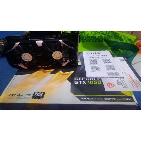 Jual Msi Gtx 1050ti 4gb Gddr5 128bit Dual Fan Shopee Indonesia