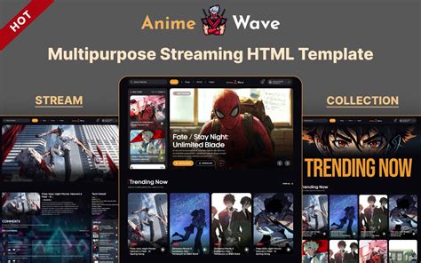 Anime Wave Anime Manga K Pop Movies HTML Website Template