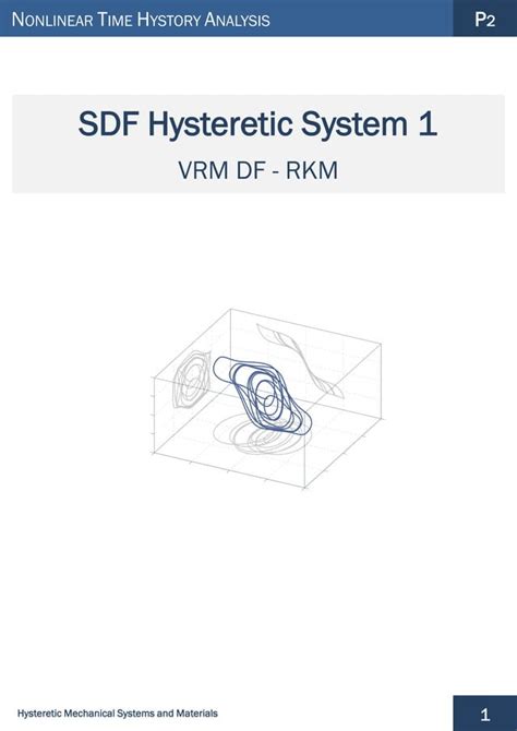 Sdf Hysteretic System 1 Differential Vaiana Rosati Model Pdf