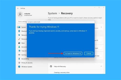 How To Roll Back To Windows From Windows