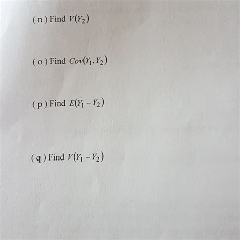 Solved Exercise 2 6 Let Yi And Y2 Have The Joint Density