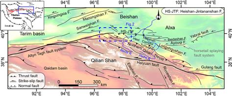 Major Active Fault Map In The Northeastern Tibetan Plateau Adapted Download Scientific Diagram