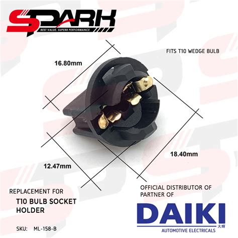 10 Pcs T10 T6 5 T5 Wedge Bulb Socket T10 T6 5 T5 Twist Socket Bulb Holder 194 V2 Lazada Ph