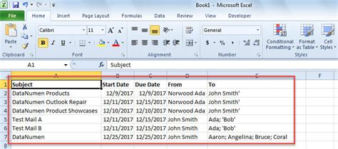 Quick Ways To Export The List Of All Flagged Outlook Emails To Excel