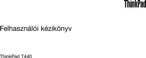 Lenovo T Ug Hu User Manual Hungarian Guide Laptop Think Pad