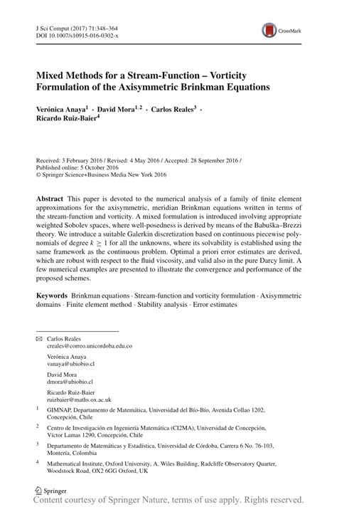 Mixed Methods For A Stream Function Vorticity Formulation Of The Axisymmetric Brinkman