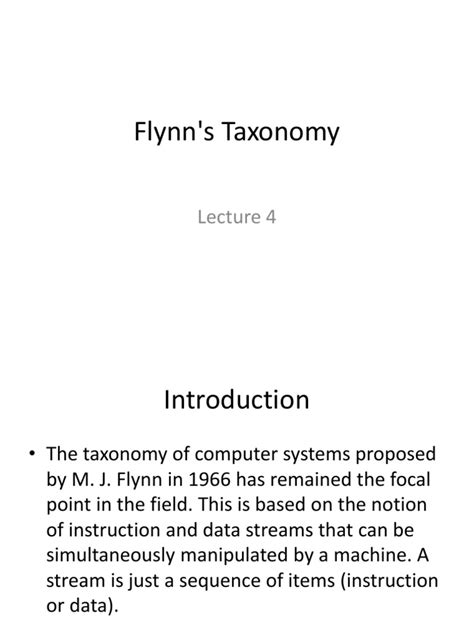 Flynns Taxonomy Pdf Central Processing Unit Parallel Computing