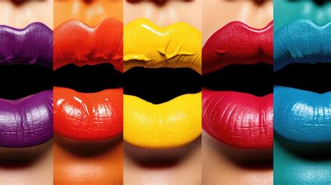 Premium Ai Image Seductive And Colorful Lipstick Colors Lip Care And Coloring Lipstick