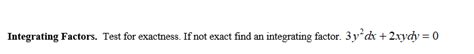 Solved Y2 1e Separable Odes Find The General Solution