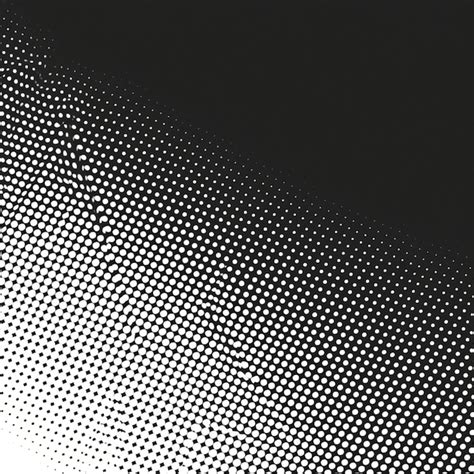 Premium Photo Monochrome Halftone Gradient Abstract Dot Pattern