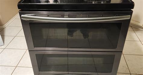 samsung double oven 5 years old ne59j7850wg 30 erange convec 2dr blk ss for 350 in san