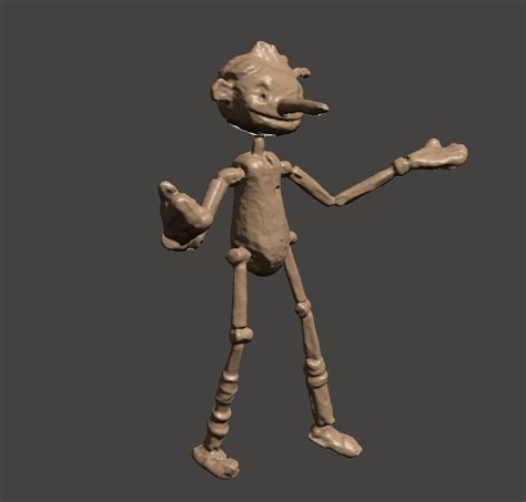 Obj File Guillermo Del Toros Pinocchio・3d Print Object To Download・cults