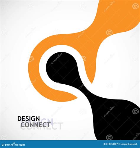 Two Large Vector Interconnected Molecules Stock Vector Illustration Of Structure Technology