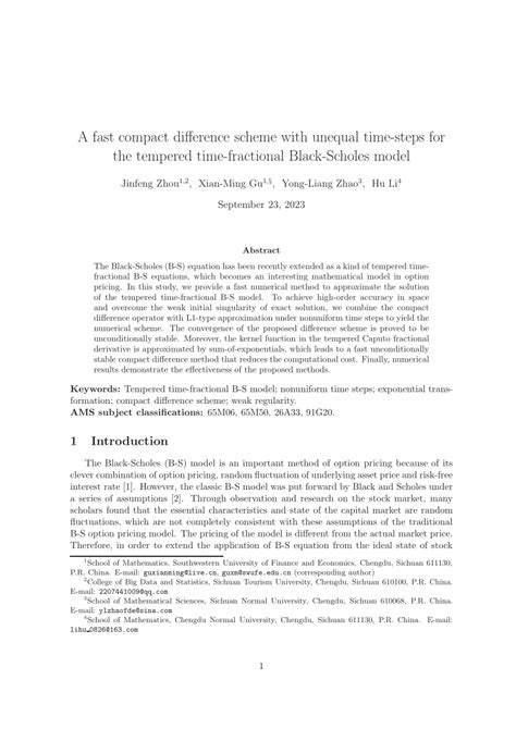 Pdf A Fast Compact Difference Scheme With Unequal Time Steps For The
