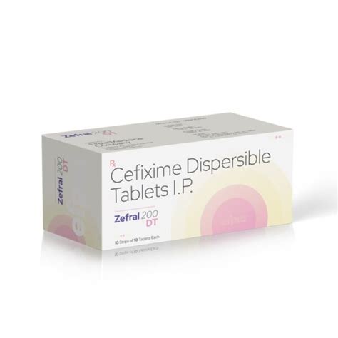 Cefixime Dispersible Tablets Ip 200 Mg Efpia Medicine