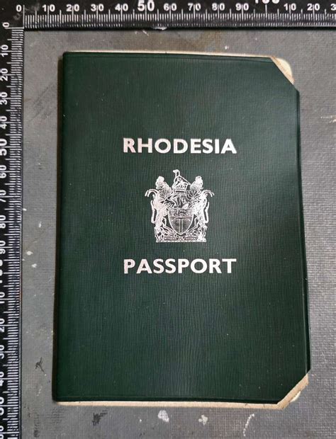 Documents And Literature Rhodesian Issued Civilian Passport For Sale In