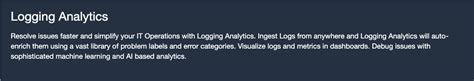 Logging Analytics Quick Start Oracle Oracle Cloud Marketplace