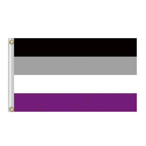 Greyghost Asexual Pride Flag Polyester Lgbt Omnisexual Equality Flags
