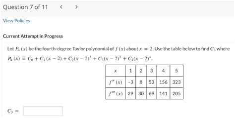 Solved Let P4x Be The Fourth Degree Taylor Polynomial Of