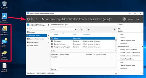guidance on usage active directory on windows server 2022 dc