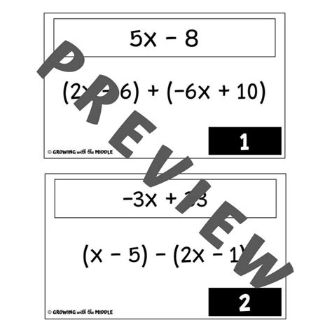 Adding And Subtracting Linear Expressions Scavenger Hunt Made By Teachers