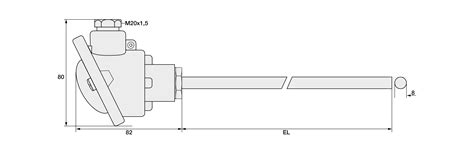 Duct Temperature Transmitter B Head 4 20 Ma