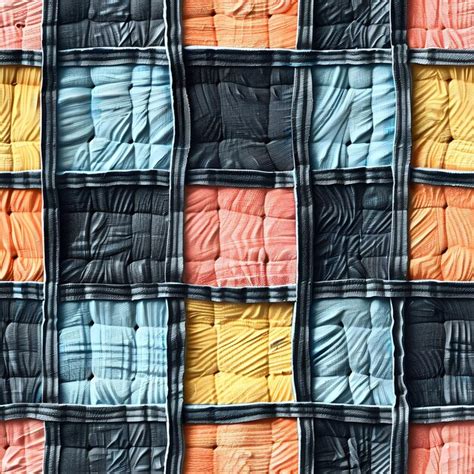 Seamless Geometric 3d Pattern Premium Ai Generated Image