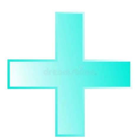 Cross Plus Sign Symbol For Healthcare Or Generic Logo Usage Stock