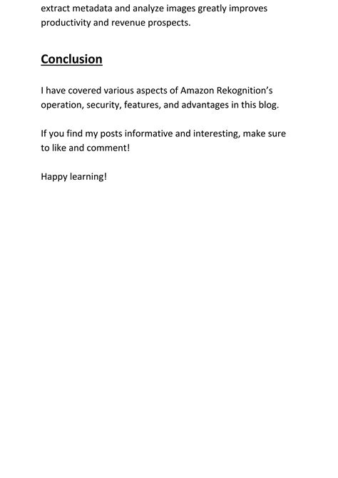 Computer Vision And Amazon Rekognition PDF