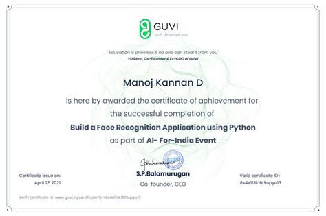 manoj kannan d on linkedin guvi python aiforindia
