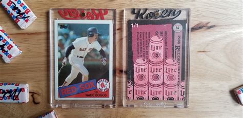 Wade Boggs Lite Beer Baseball Card Art By Matthew Lee Rosen