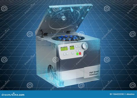 Visualization 3d Cad Model Of Laboratory Centrifuge Blueprint 3d