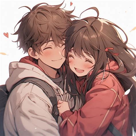 Dibujos De Anime Pareja Abrazándose