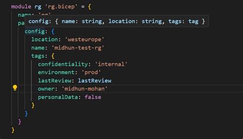Midhun Mohan On Linkedin User Defined Data Types In Azure Bicep